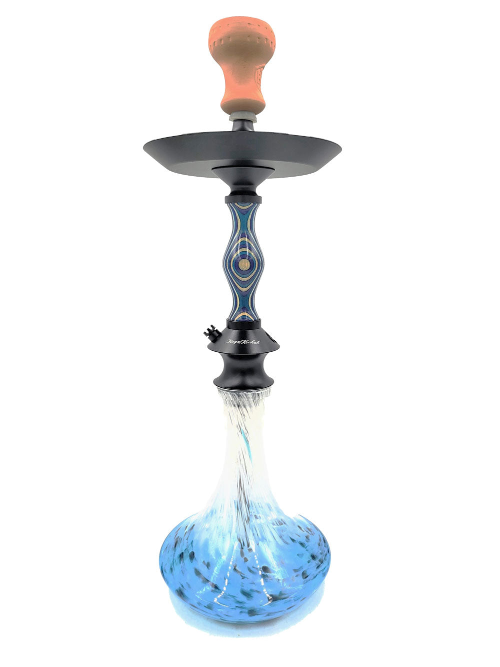 Prince Regal Hookah with Boho Vase Black/Gold - TheHookah.com